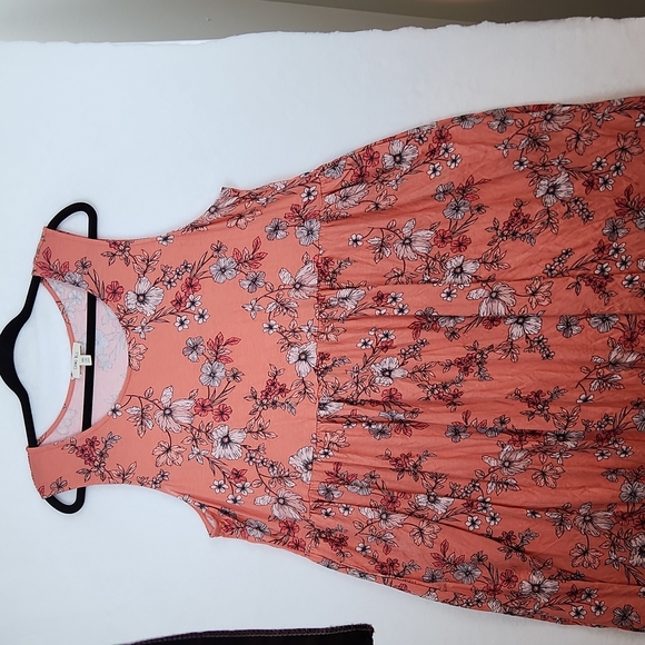 Como Blu | Dresses | Como Blu Womens Floral Sleeveless Dress Peach Size ...